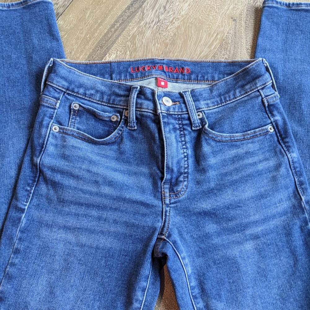 Lucky Brand Ava Mid Rise Skinny Medium Denim Wash Blu… - Gem
